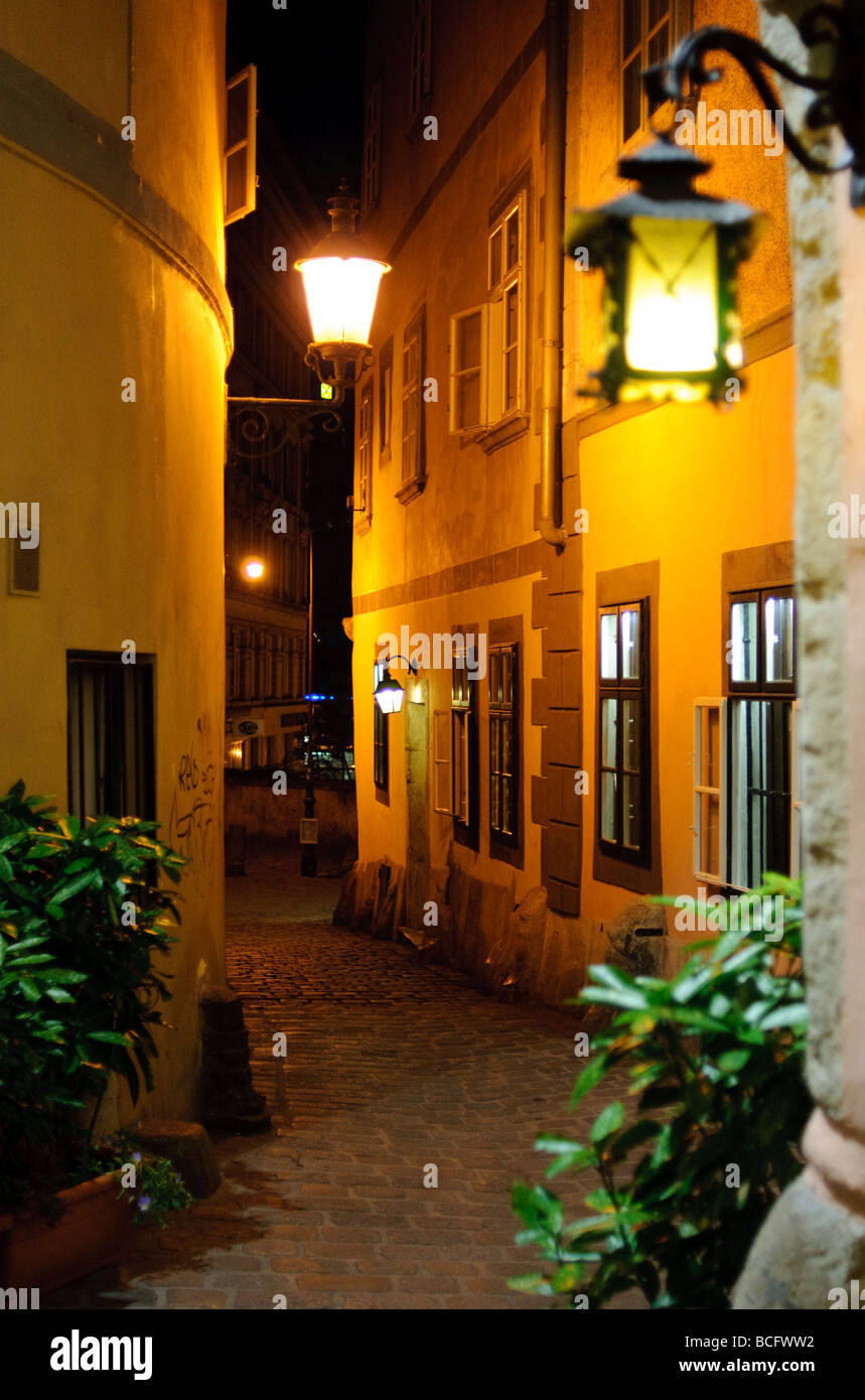 Courtyard at night hi-res stock photography and images - Alamy