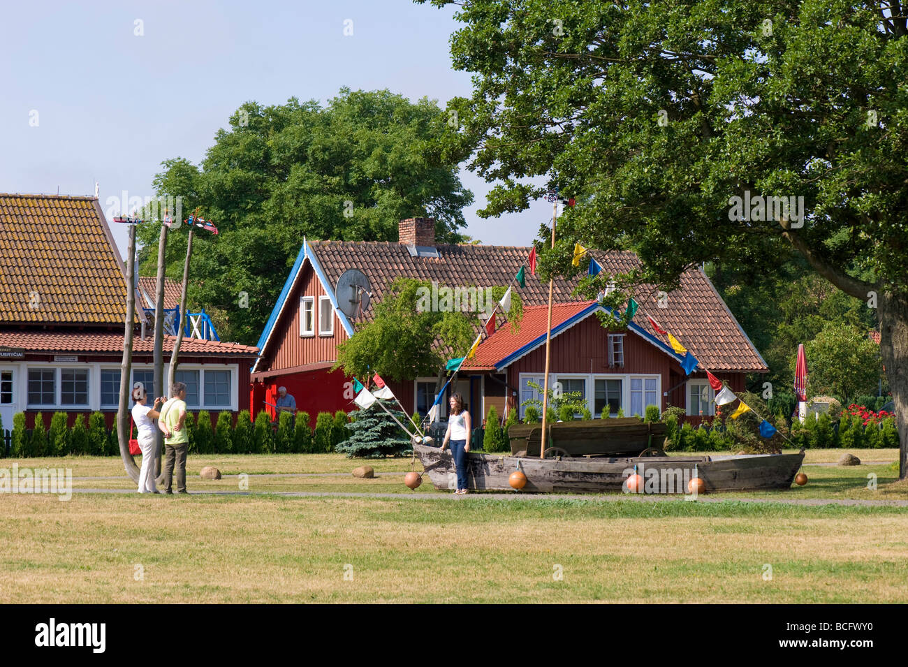 Village scene Nida Neringa Lithuania Stock Photo - Alamy