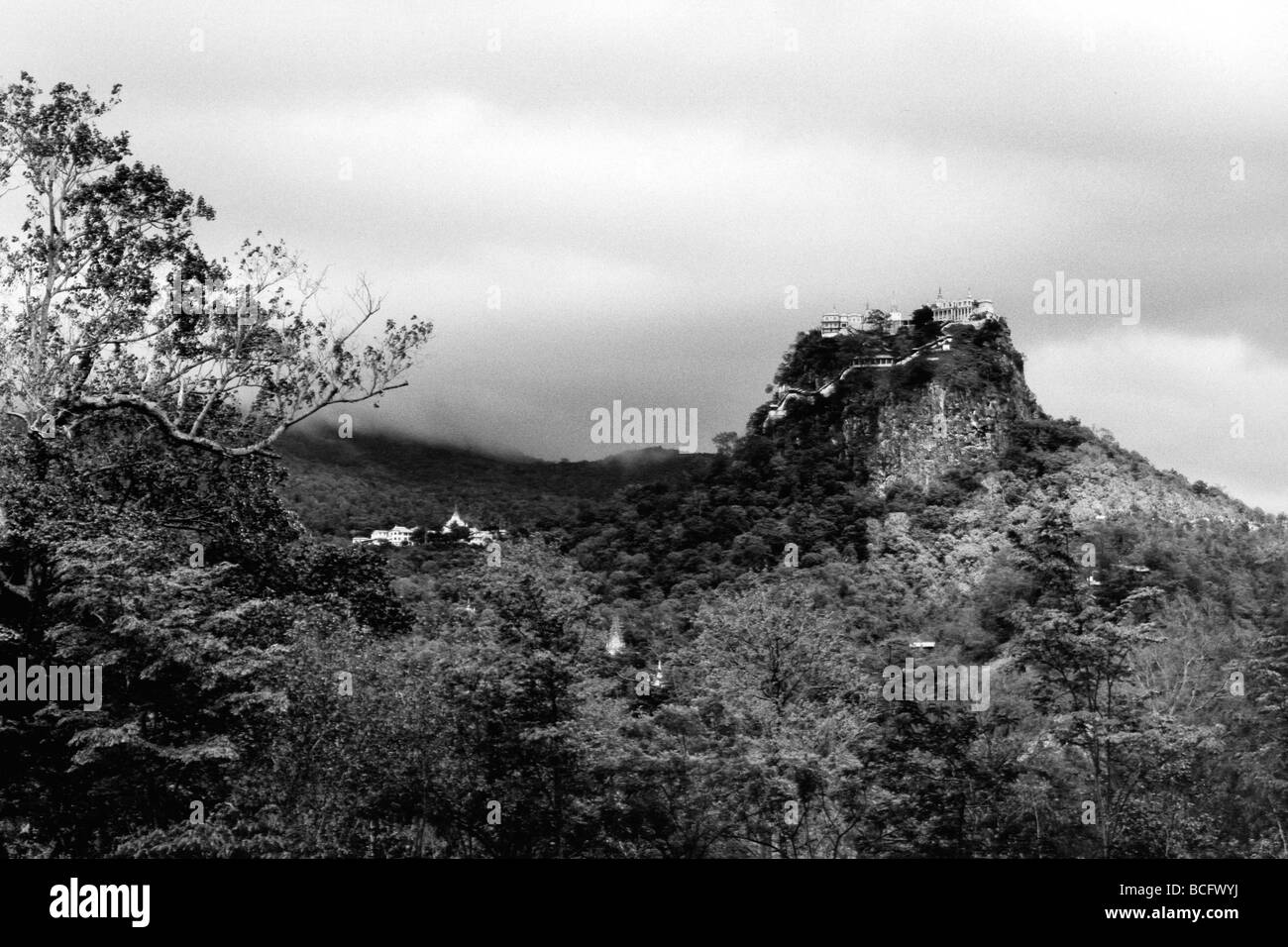 myanmar Popa Mountain Stock Photo - Alamy