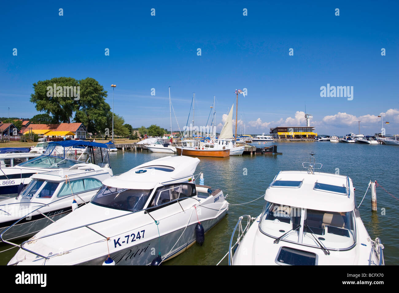 Boats in a marina Nida village Neringa Lithuania Stock Photo - Alamy