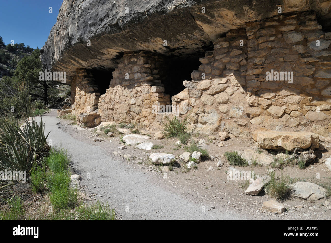 Sinagua Ruins Walnut Canyon AZ 090510 34394 Stock Photo - Alamy