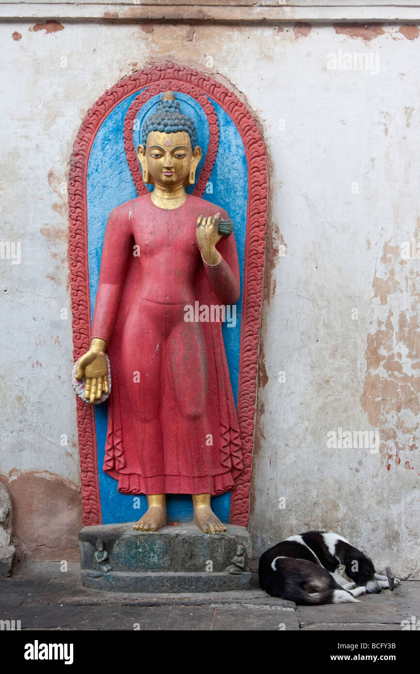 Kathmandu, Nepal. Buddha Statue Showing the Gesture of Charity, Varada ...