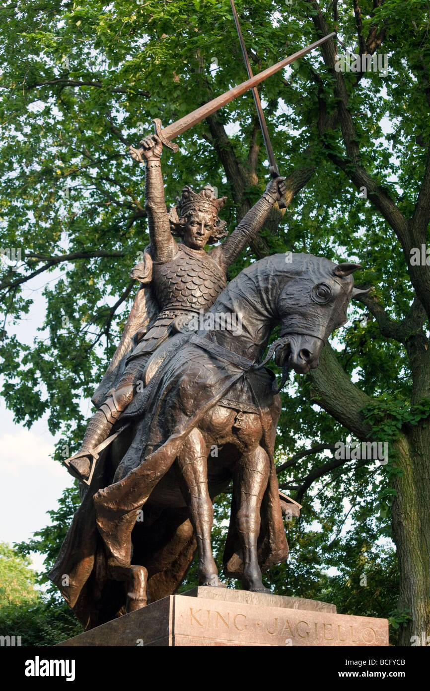 Equestrian monument of king of Poland and Grand Duke of Lithuania ...