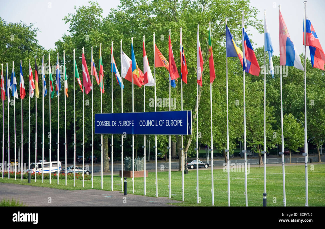 Flags in strasbourg hi-res stock photography and images - Alamy