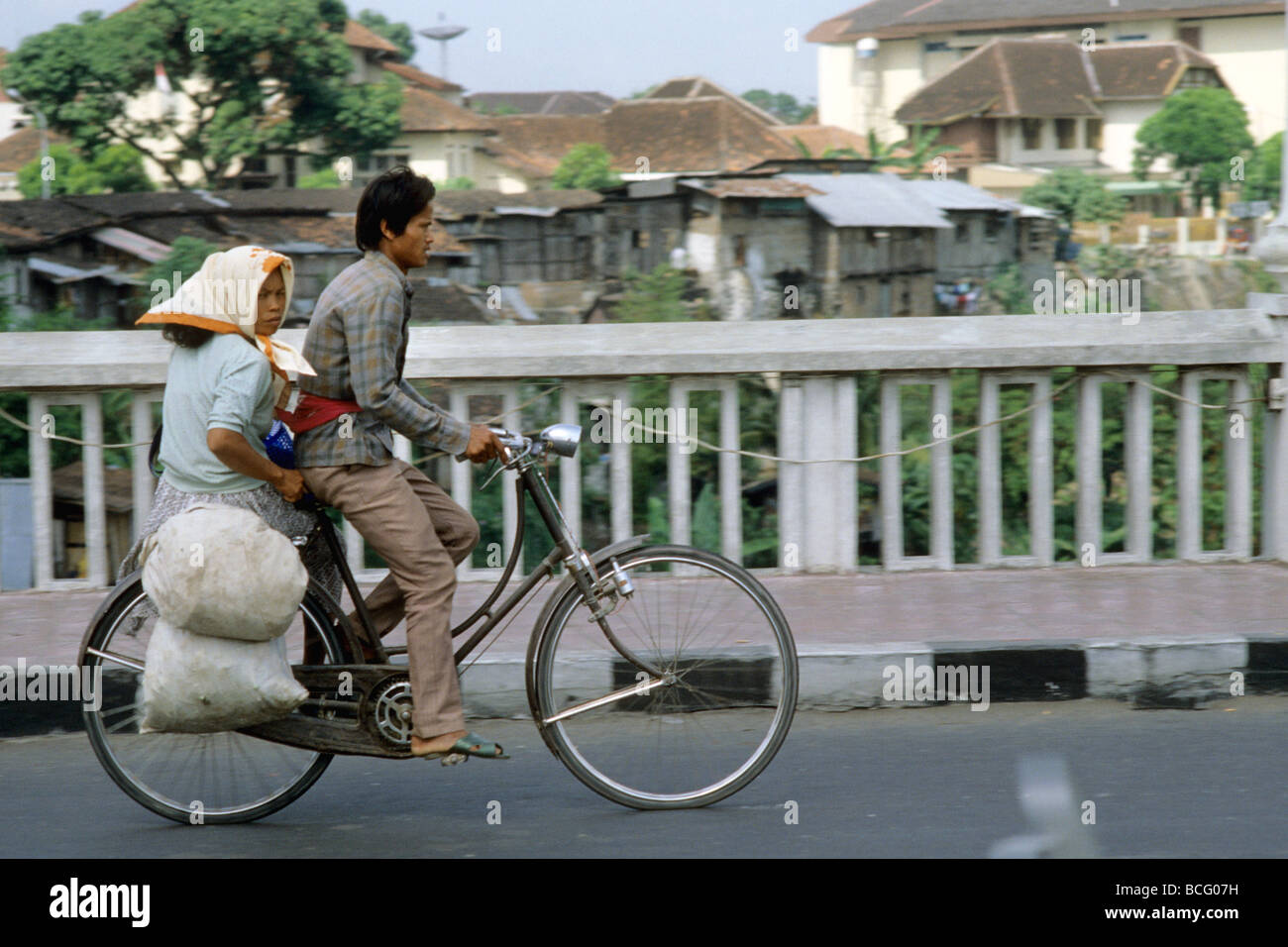 java indonesia jogyakarta bicycle Stock Photo - Alamy