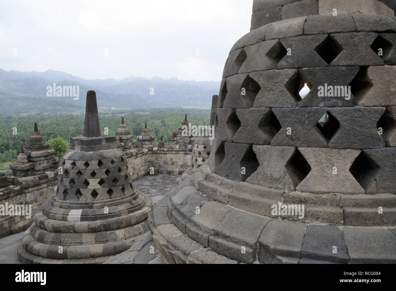 java indonesia Borobudur Temple Stock Photo - Alamy