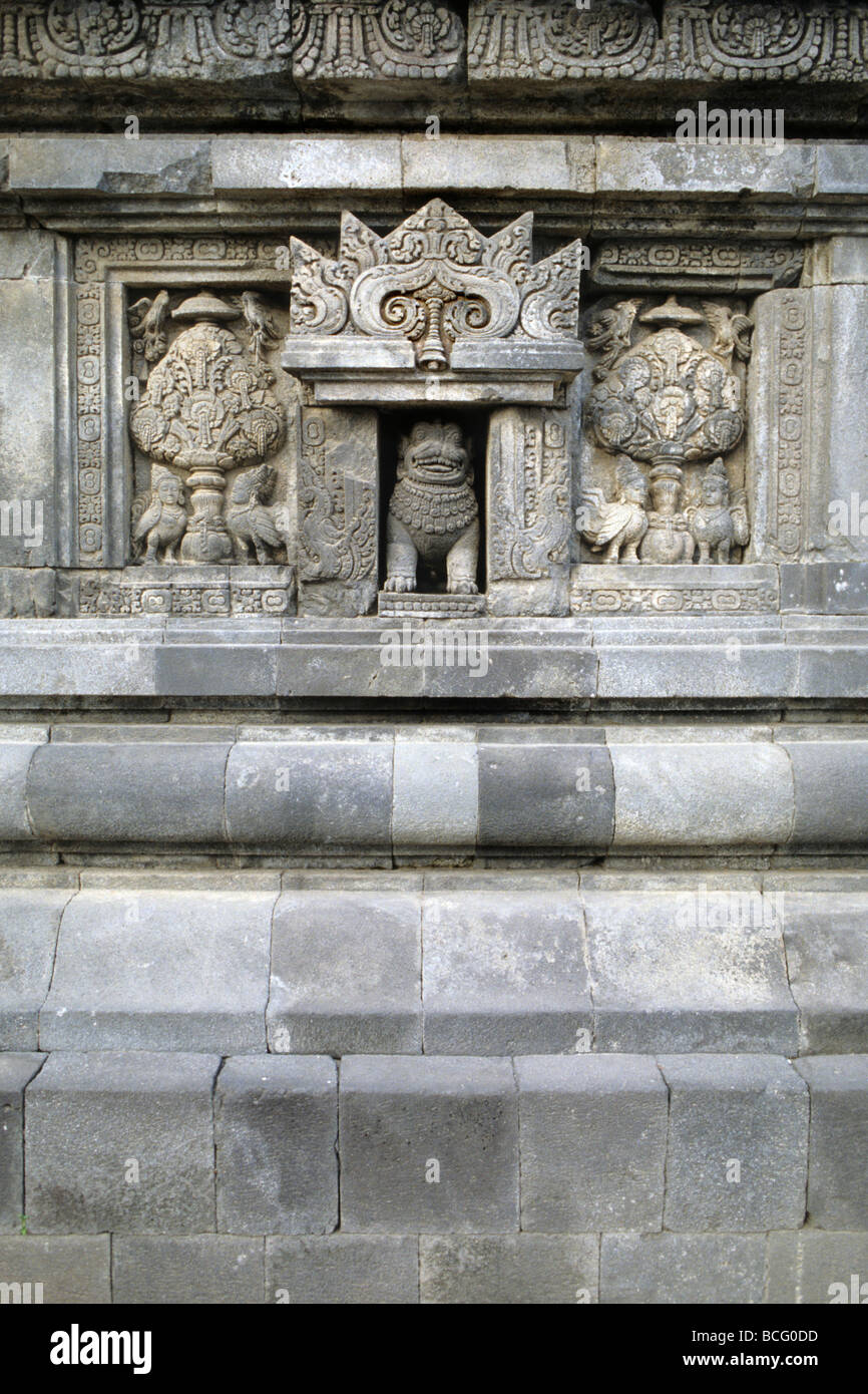 java indonesia Architecture of the Prambanan Temple Stock Photo - Alamy