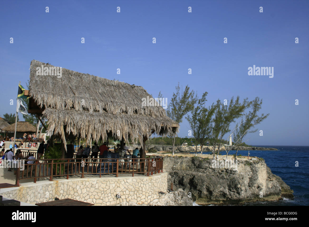 The famous Rick's cafe in Negril, Jamaica Stock Photo - Alamy