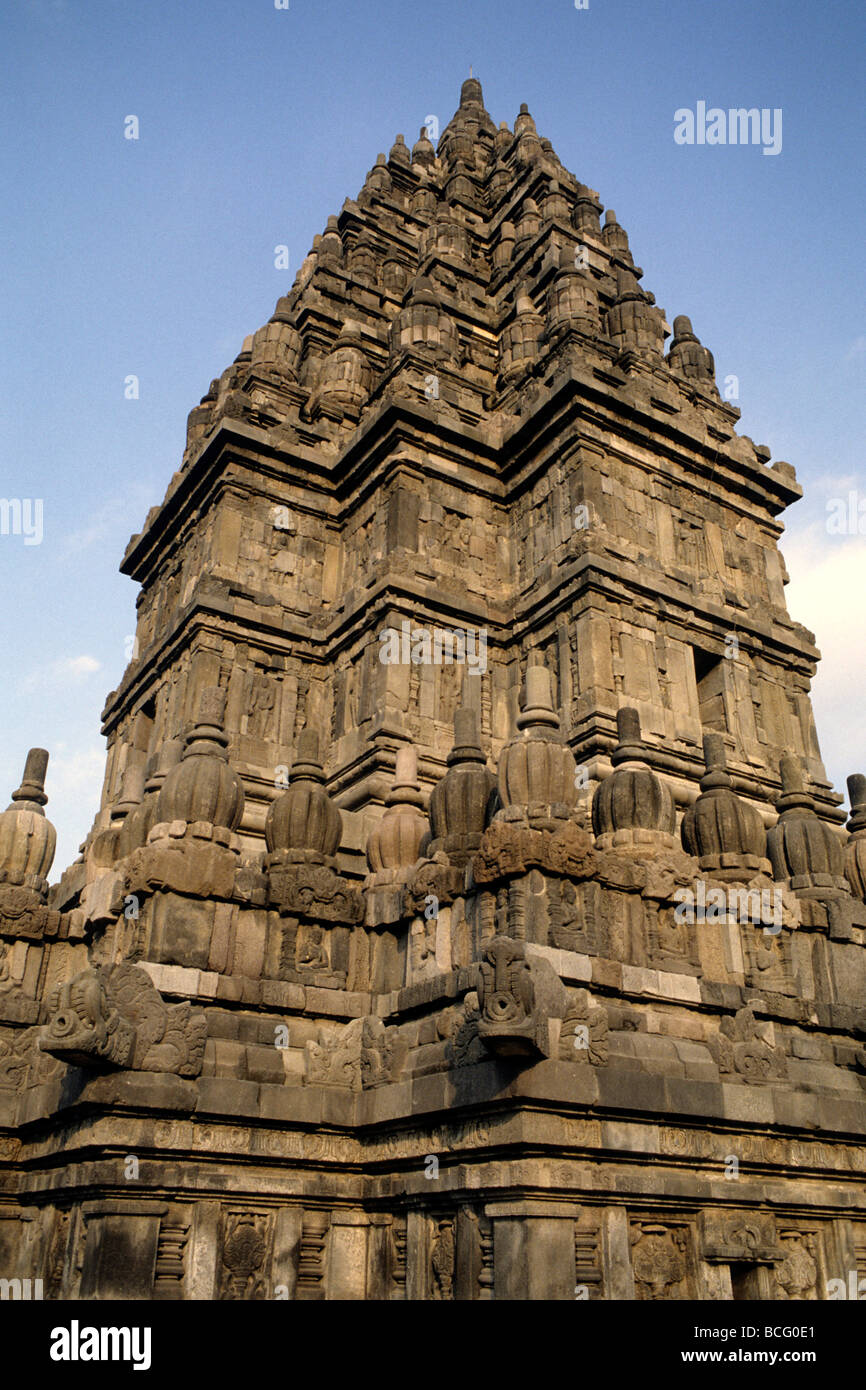 java indonesia Architecture of the Prambanan Temple Stock Photo - Alamy