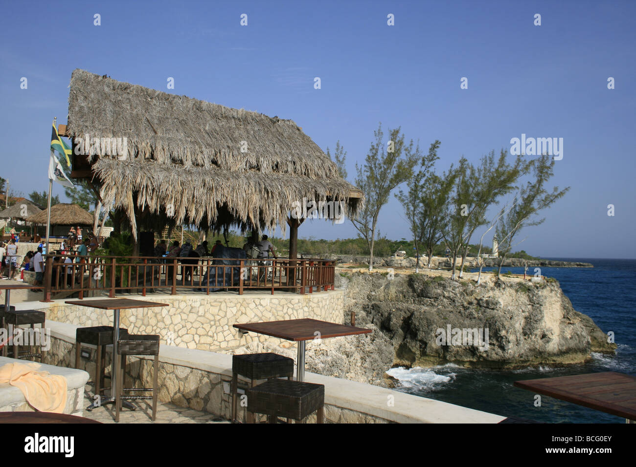 Famous Rick's cafe in Negril, Jamaica Stock Photo - Alamy