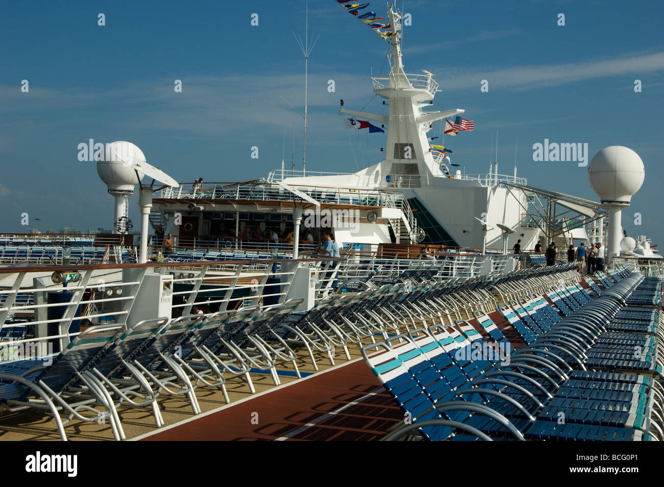 Onboard the Cruise Ship Stock Photo - Alamy