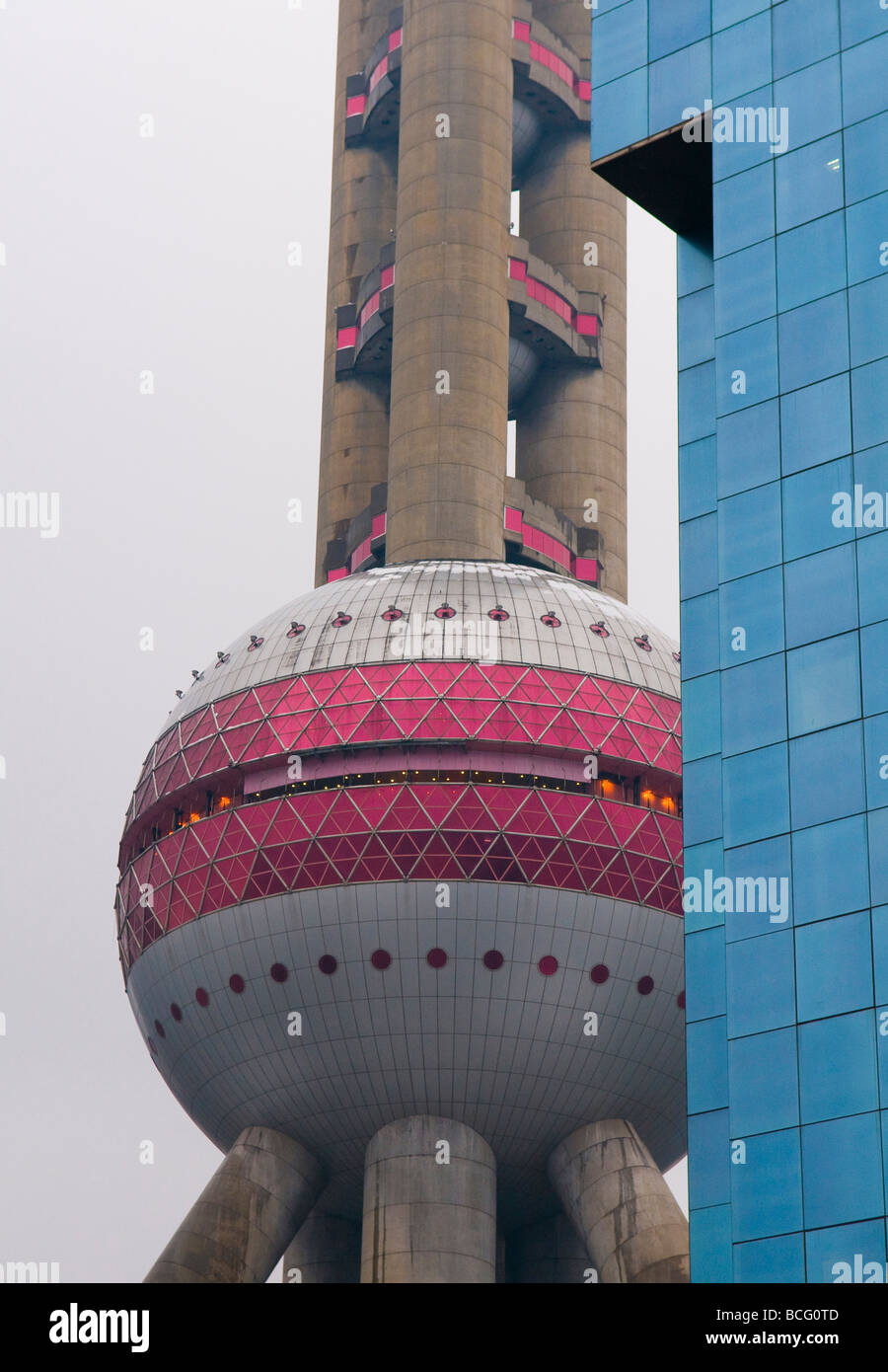 The oriental pearl tv tower in Shanghai China Stock Photo - Alamy
