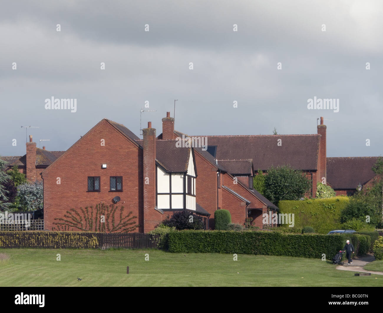 detached house exterior view Stock Photo - Alamy