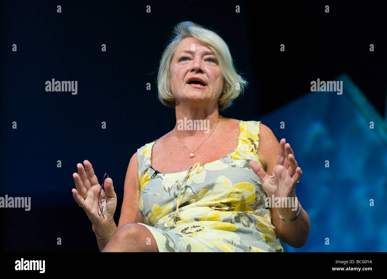 Kate Adie broadcast journalist and author pictured at Hay Festival 2009 ...