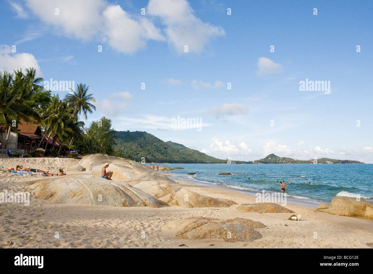 Lamai Beach on Koh Samui, Thailand Stock Photo - Alamy