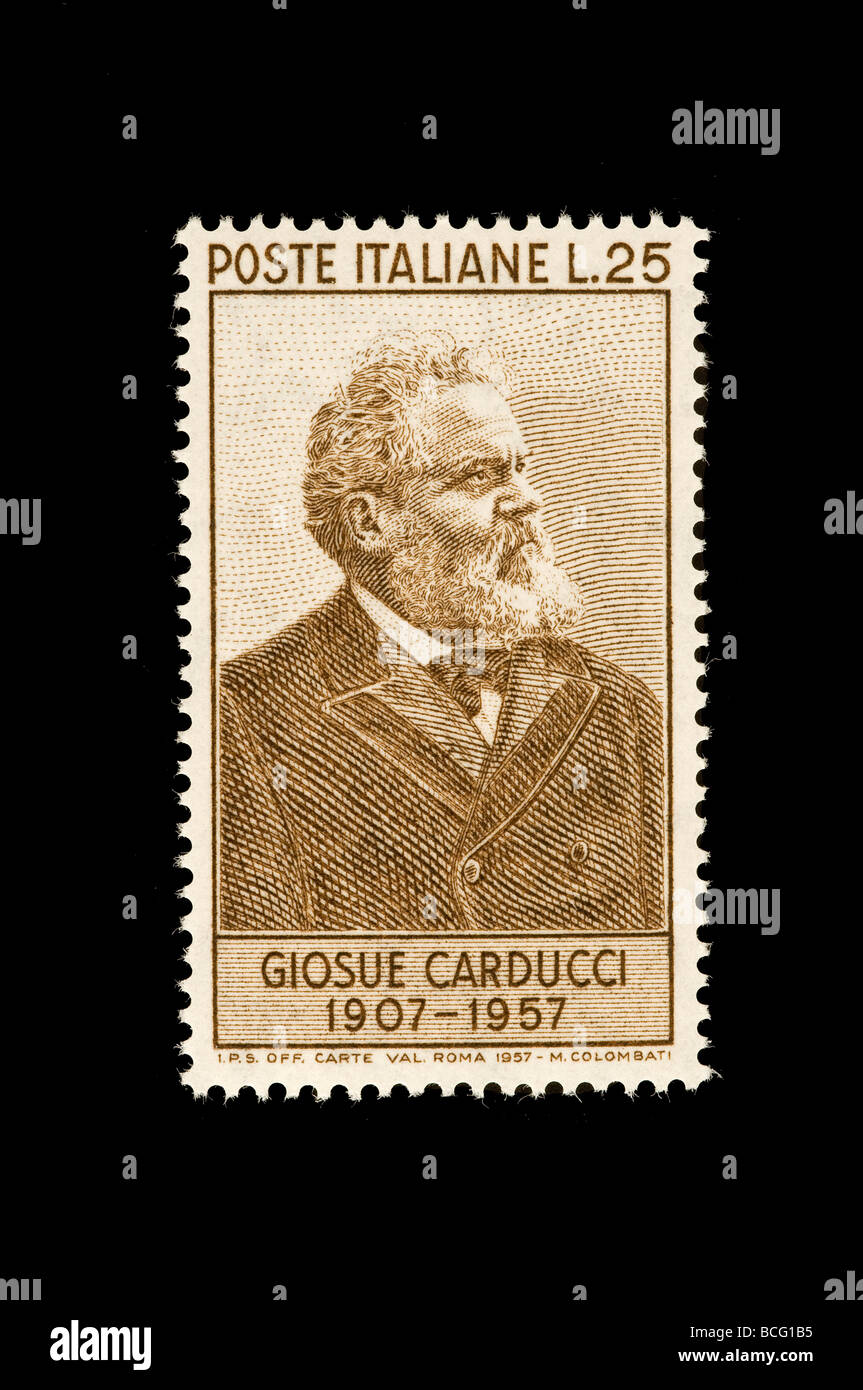 Carducci italian stamp hi-res stock photography and images - Alamy