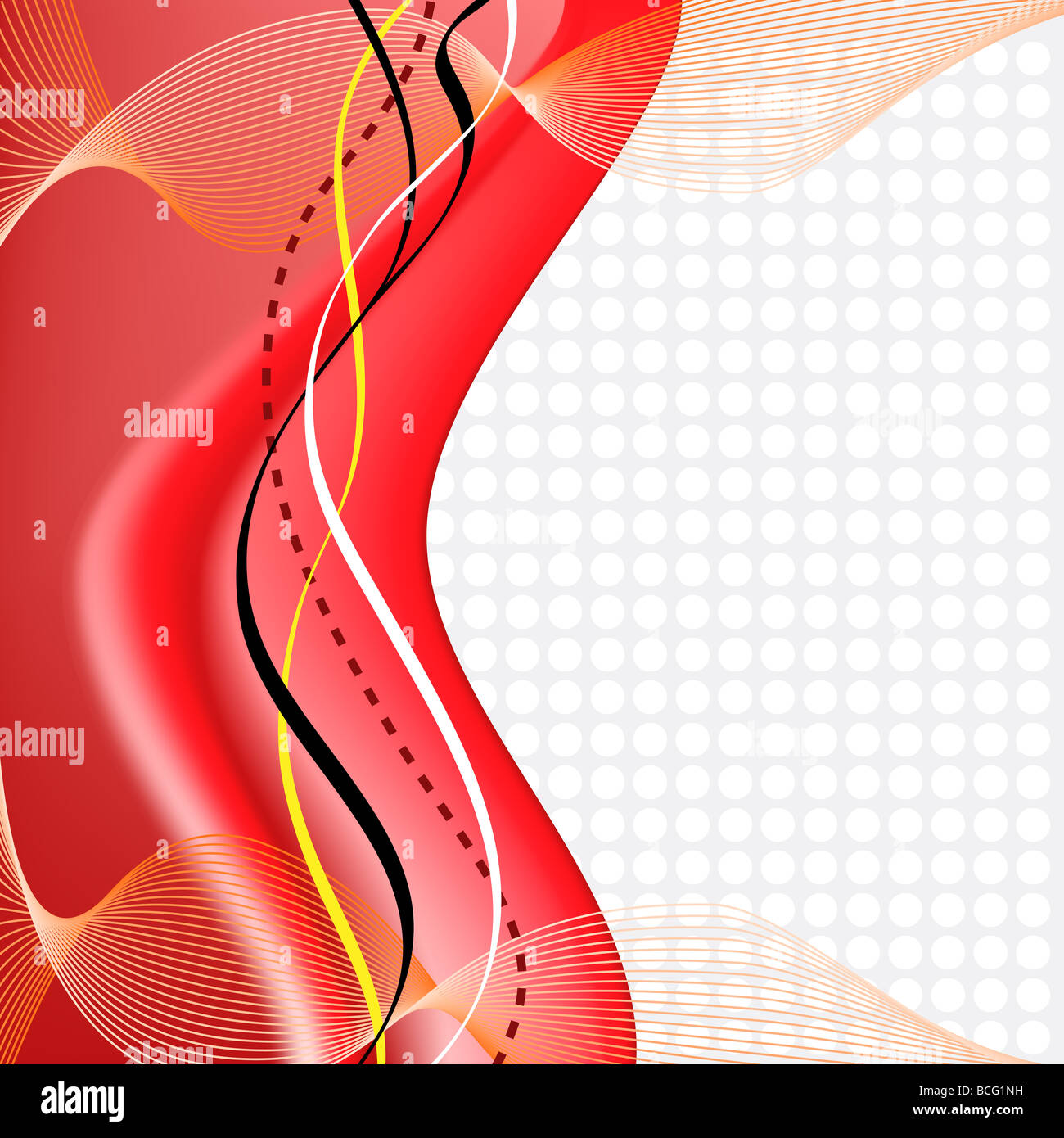 Abstract background with decorative elegant wavy lines subtle blends ...