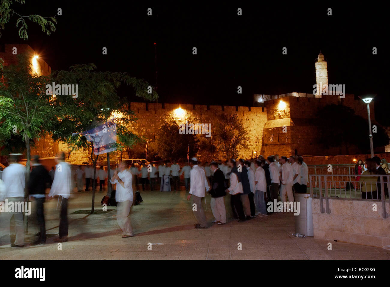 Jerusalem, Israel. Yeshiva (Jewish High School) Students dancing near ...