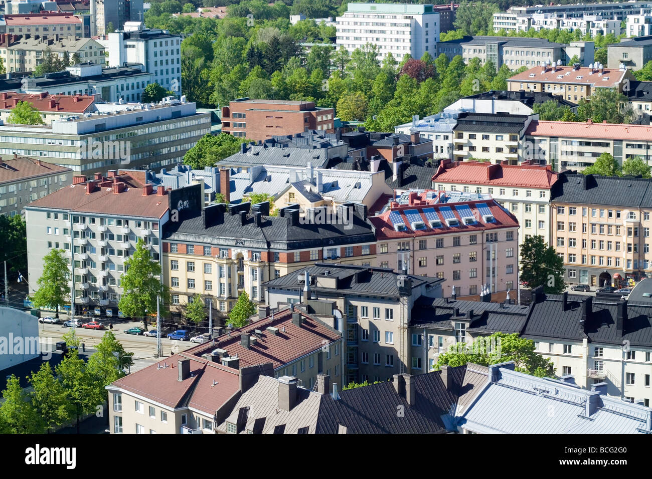 Aerial view of Helsinki Finland Stock Photo - Alamy