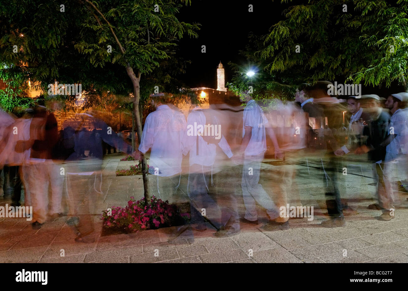 Jerusalem, Israel. Yeshiva (Jewish High School) Students dancing near ...