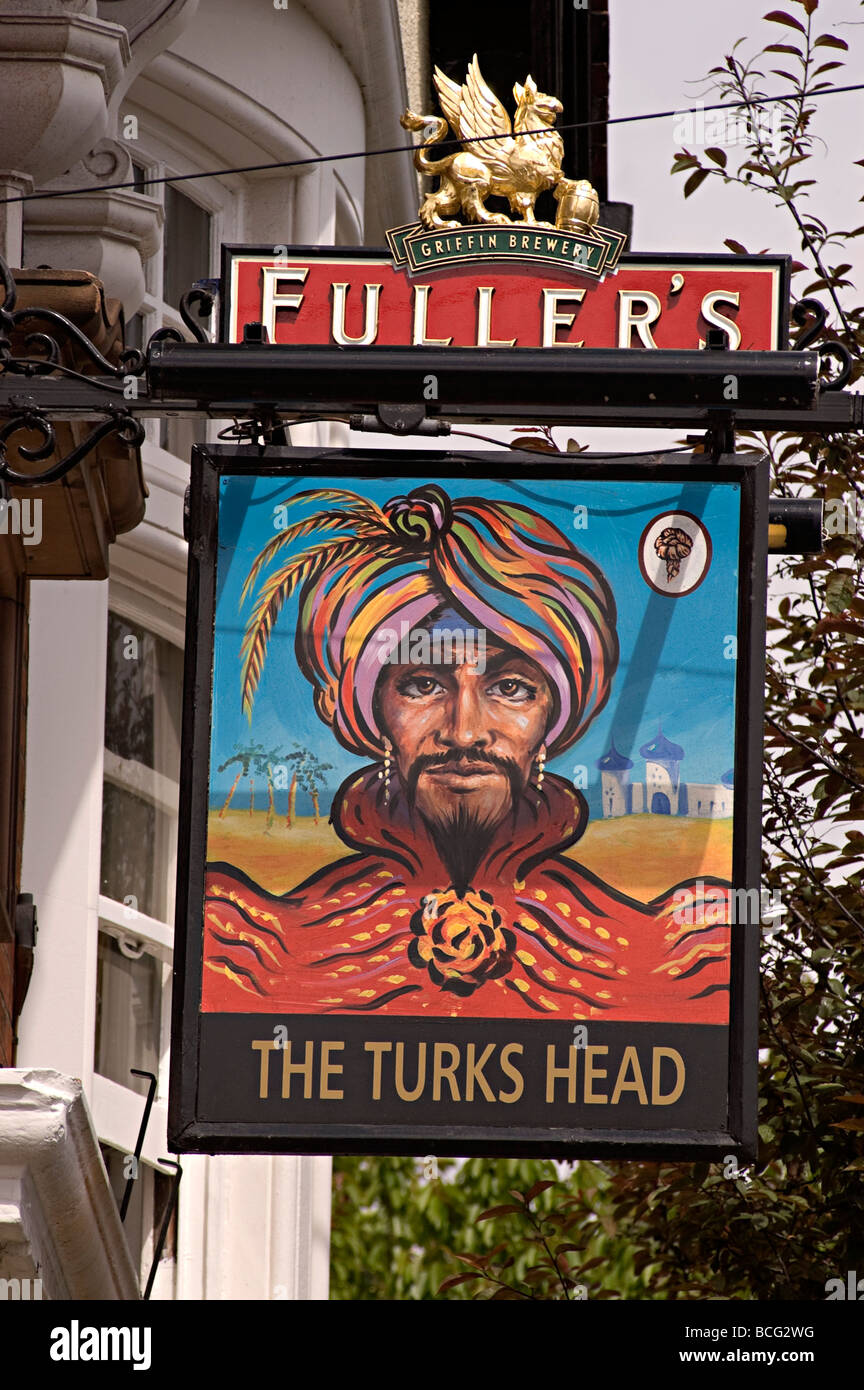 the pub sign of the turks head in twickenham famous for Ringo Starr ...