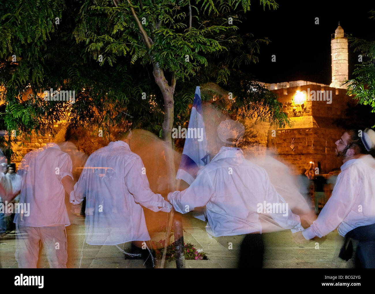 Jerusalem, Israel. Yeshiva (Jewish High School) Students dancing near ...