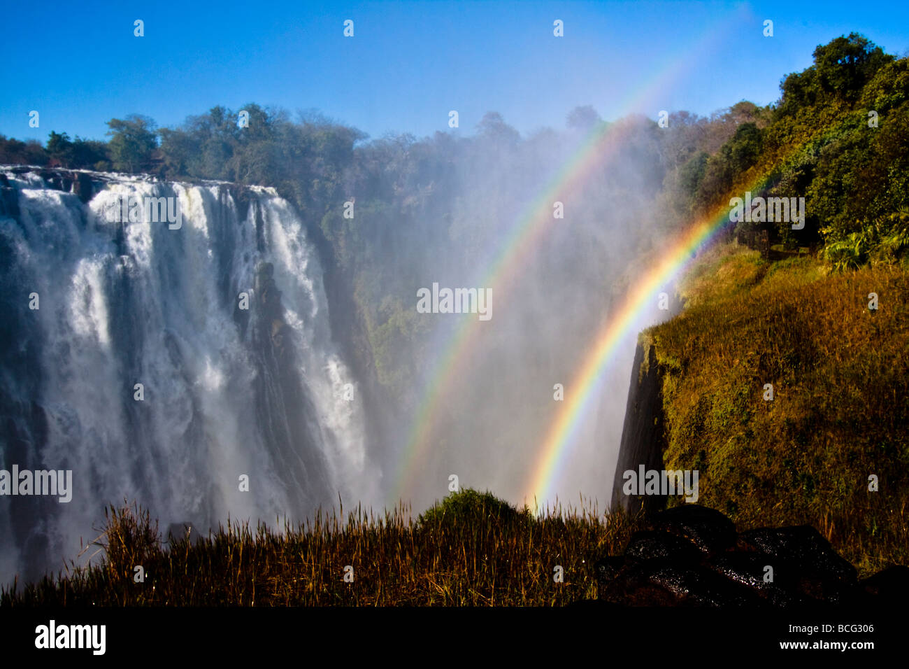 Rainbow at the victoria falls hi-res stock photography and images - Alamy