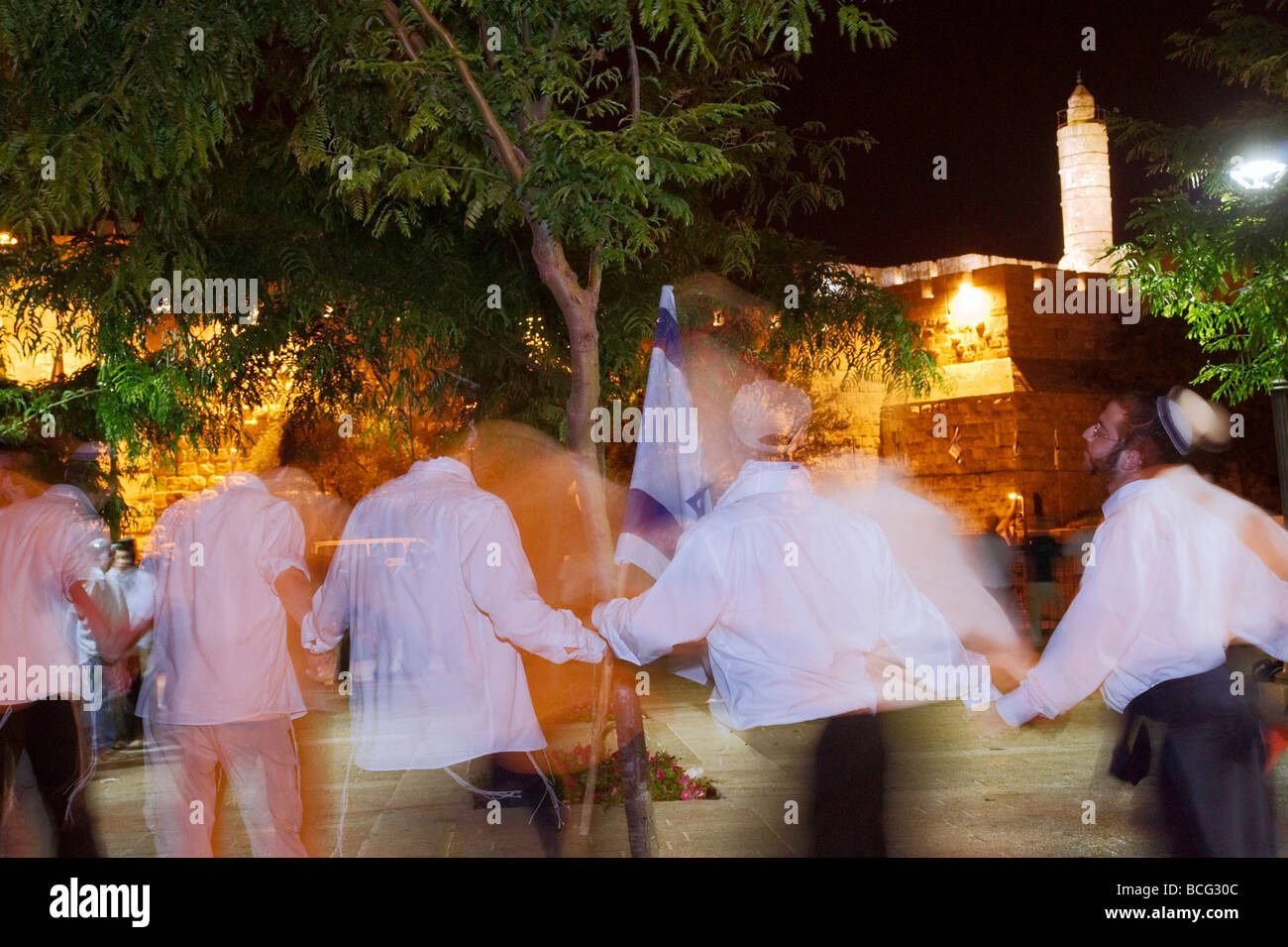 Jerusalem, Israel. Yeshiva (Jewish High School) Students dancing near ...