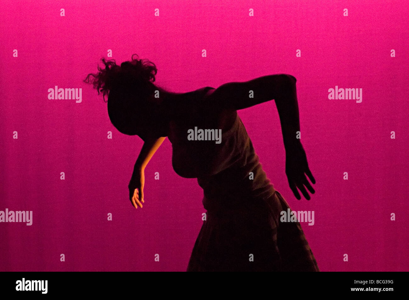 Woman making dance jump hi-res stock photography and images - Alamy
