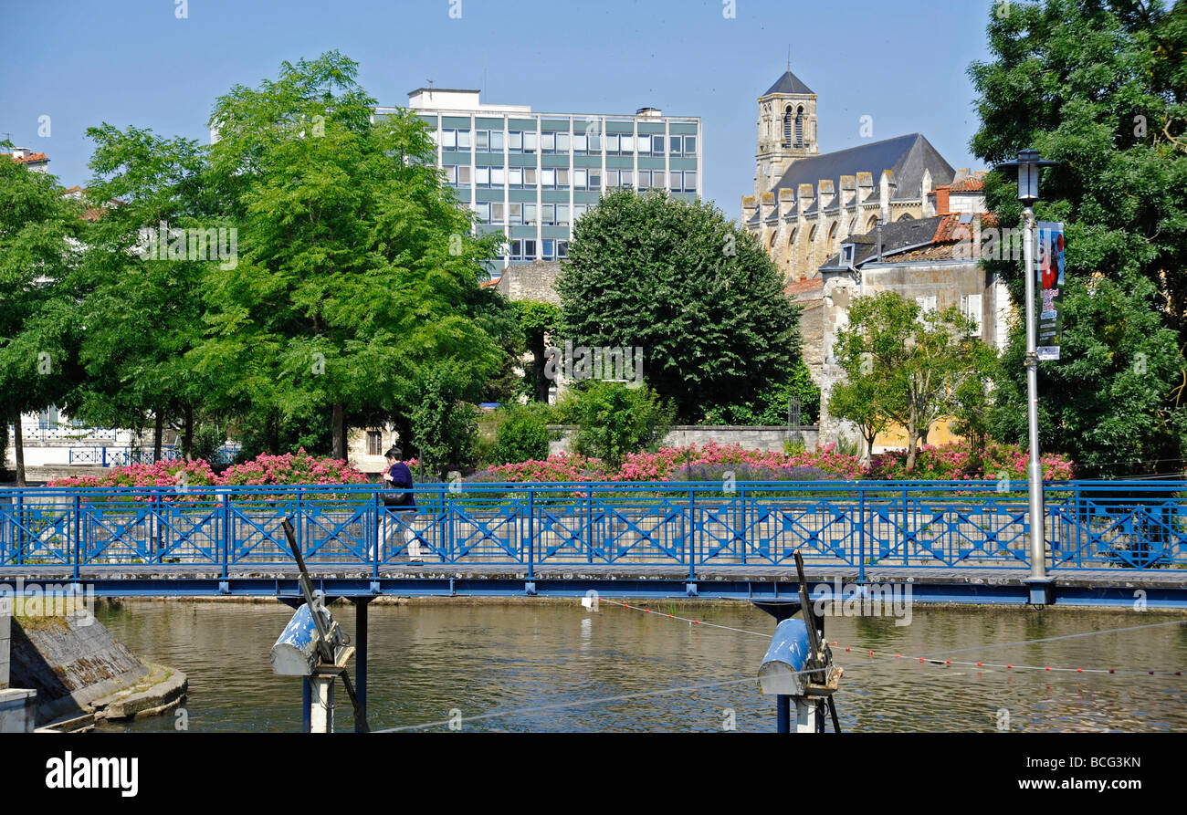 River views in the town center of Niort in France Stock Photo - Alamy