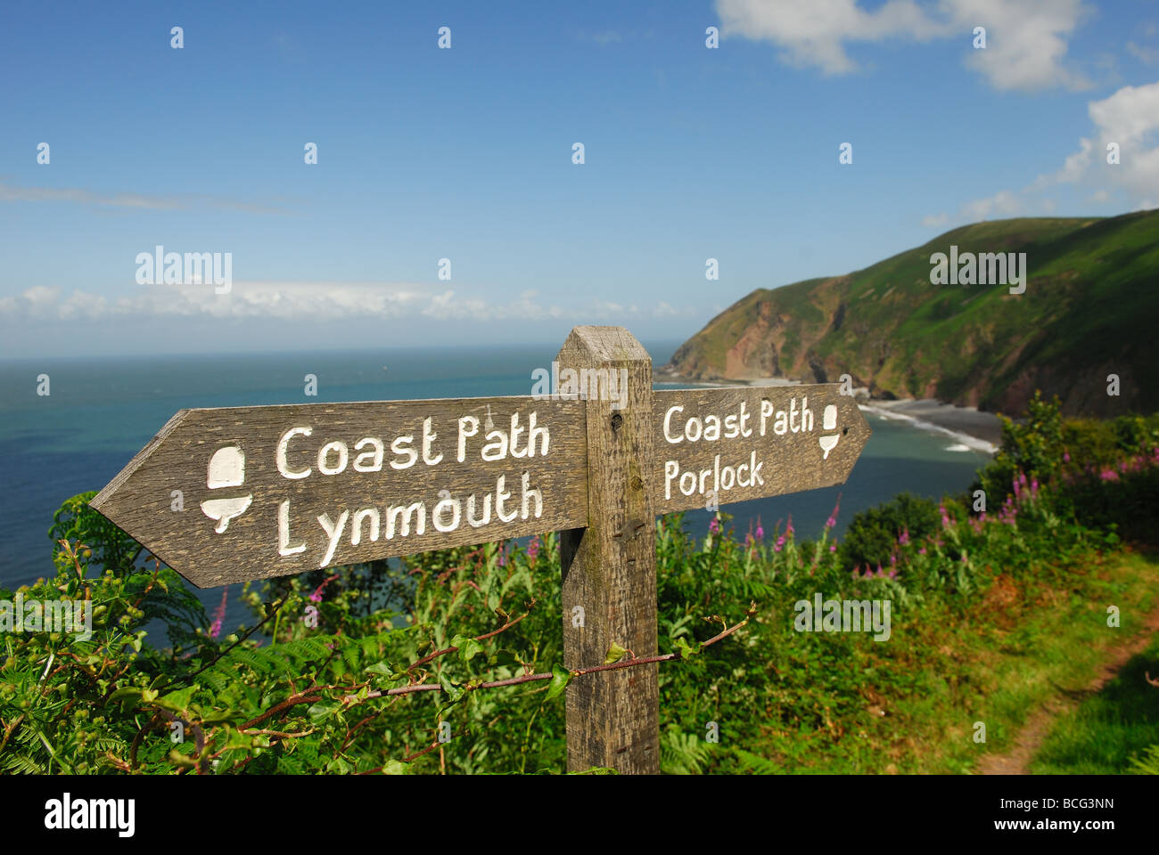 North Devon coast Path Stock Photo - Alamy