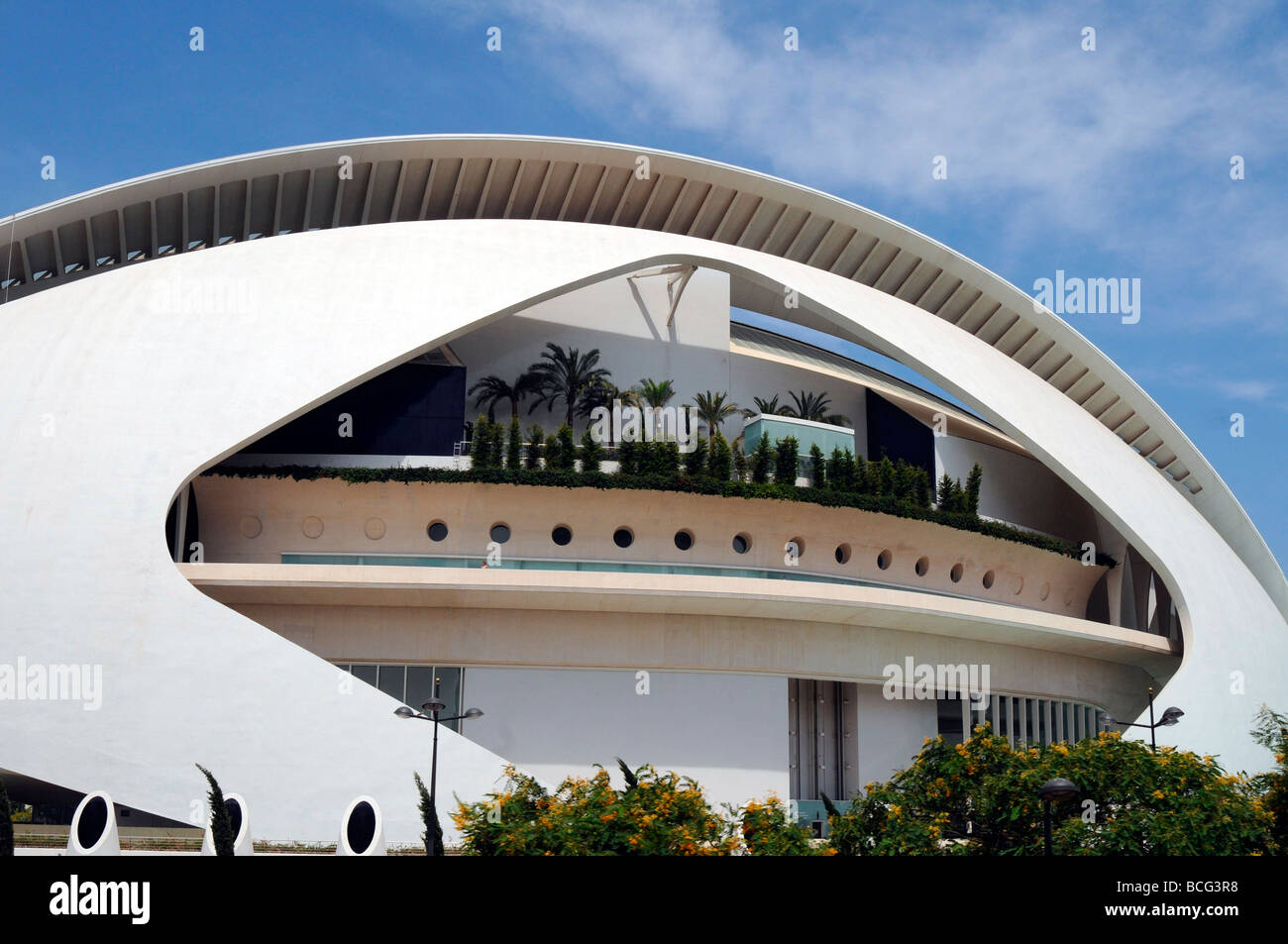 The Valencia Opera house and performing arts center in the City of Arts ...