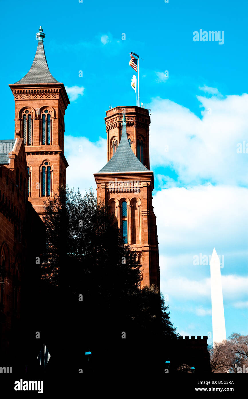 Smithsonian Castle Washington DC USA Stock Photo - Alamy