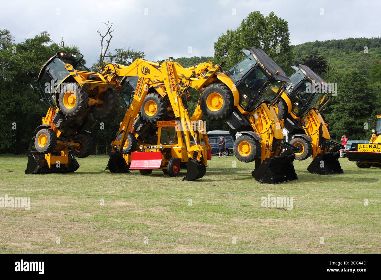 J C Balls, JCB Display Team at Ambergate, Derbyshire, England, U.K ...