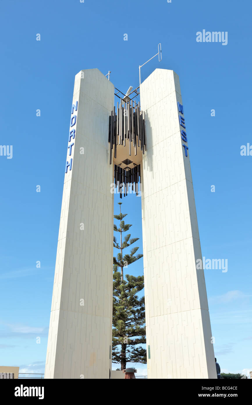 Lighthouse at Point Danger, Coolangatta, Queensland a memorial to ...