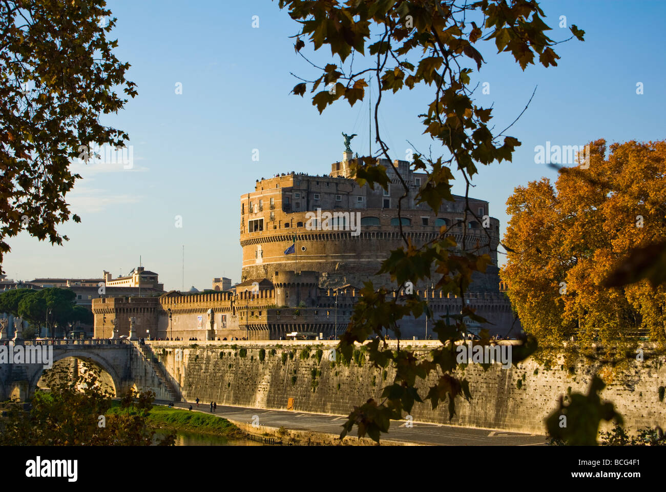 Angel's Castle Twilight, Rome Italy 1 Stock Photo - Alamy