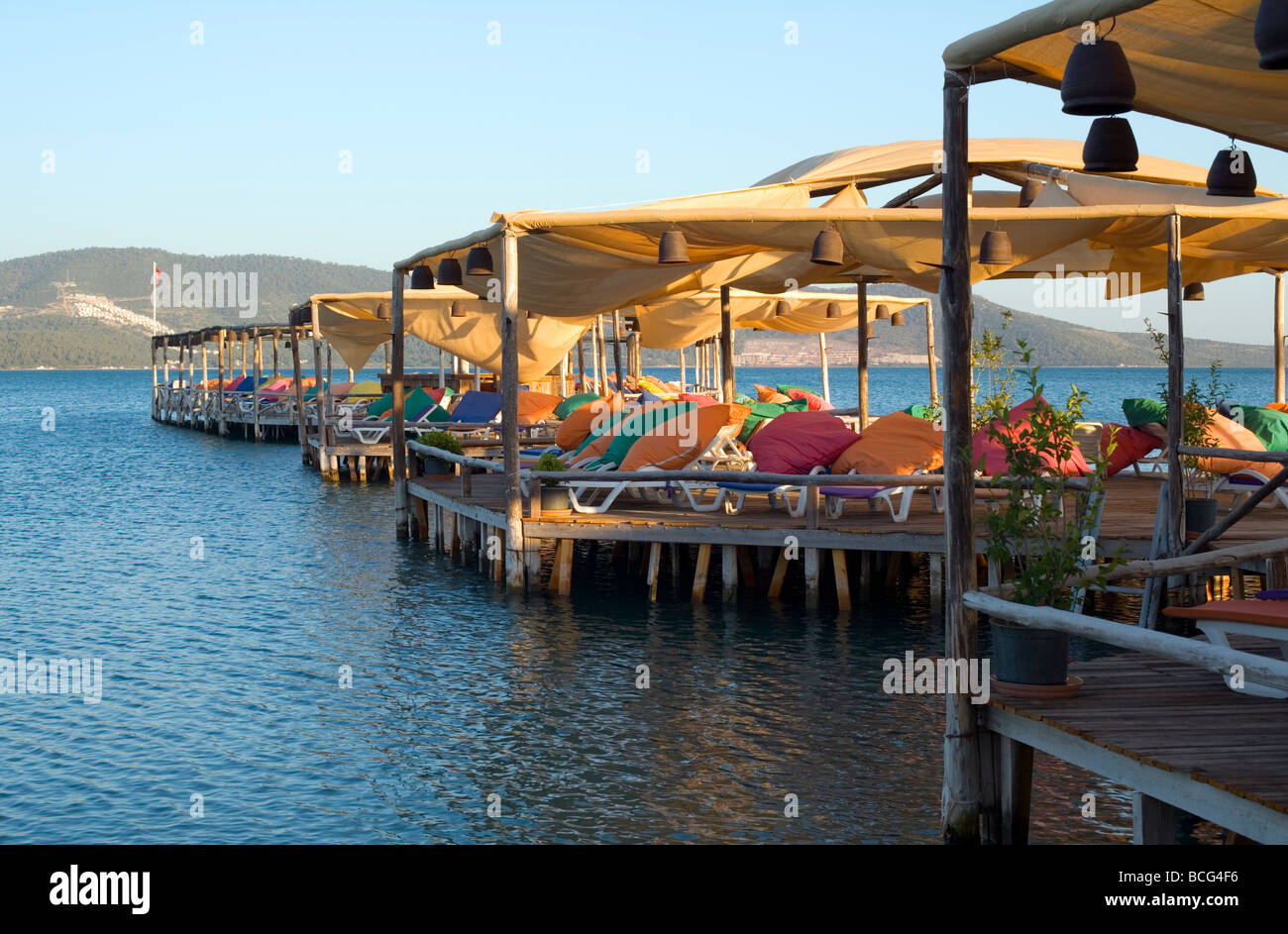 Sahte Cennet club bar and restaurant Akbuk, Didim, Turkey, Asia Minor ...
