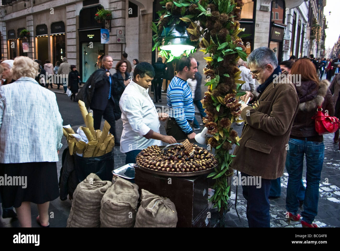 Selling Marconi Rome Italy Stock Photo - Alamy