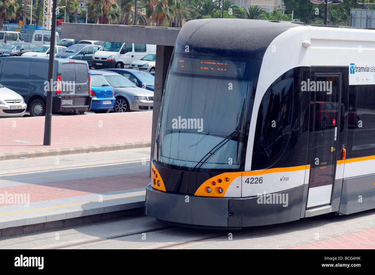 Line 4 is an overhead tram which connects the city of Valencia to the ...