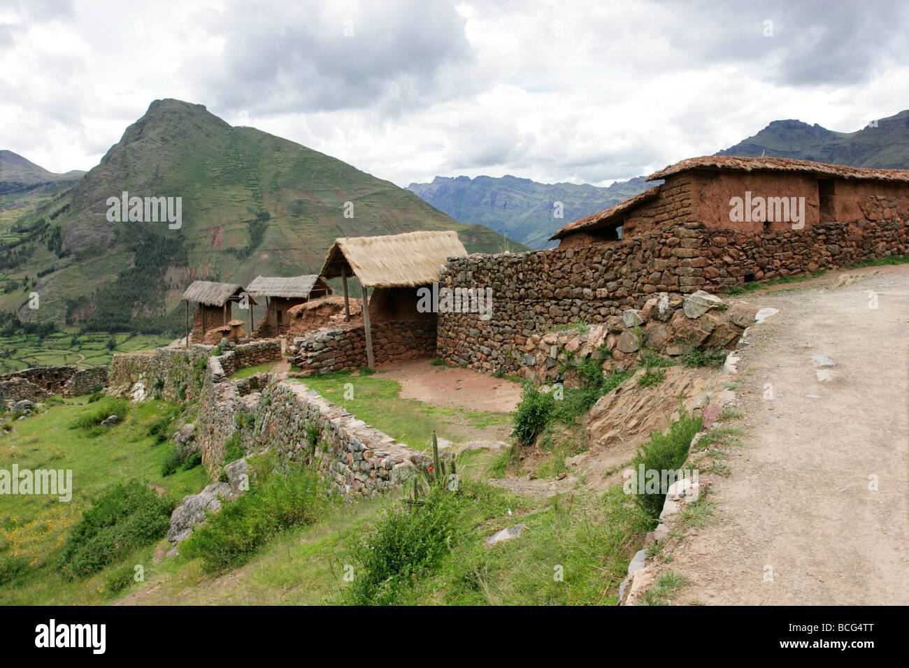 Pisac Ruins in Pisac Peru Sacred Valley Stock Photo - Alamy