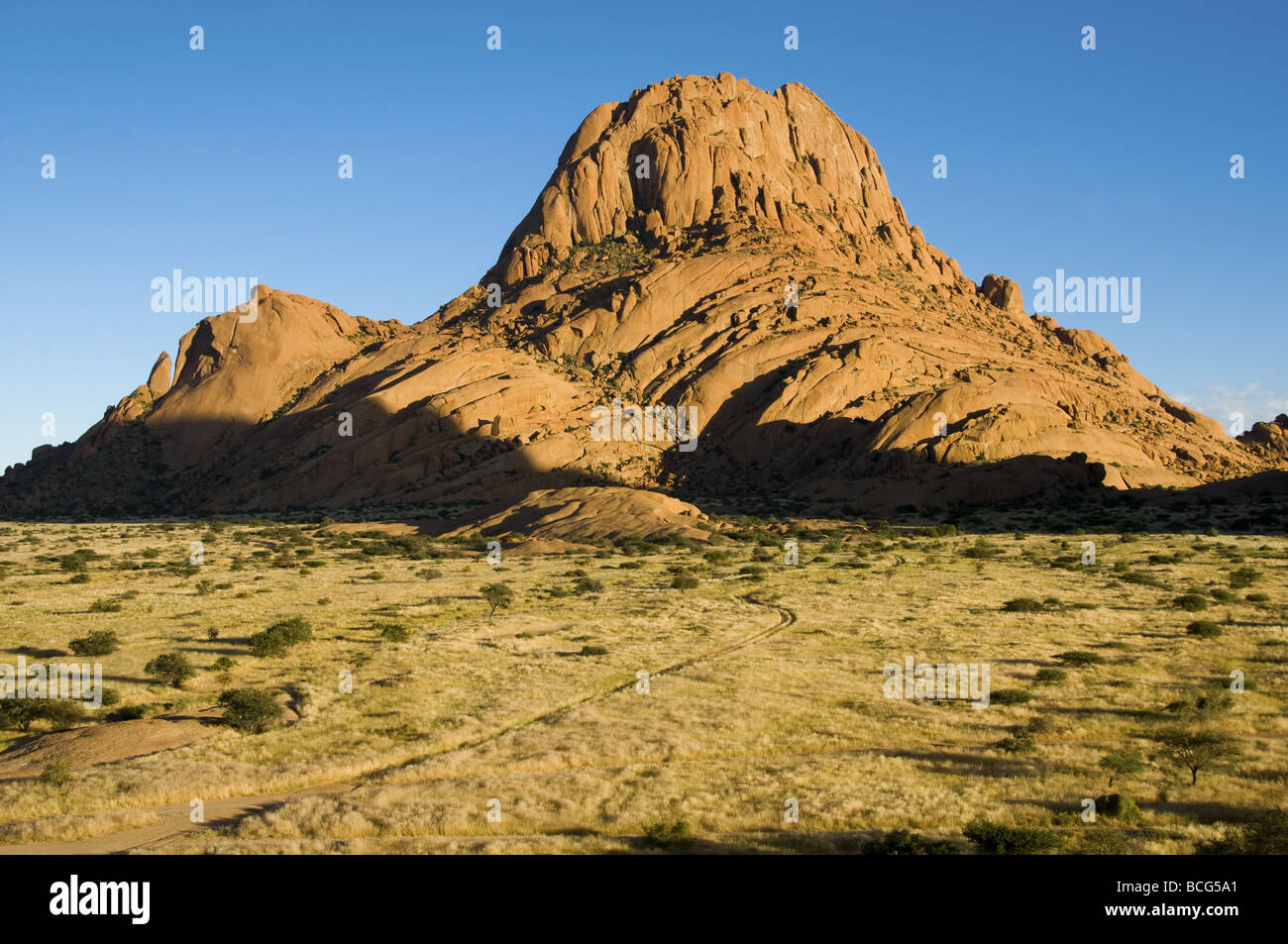Spitzkoppe Mountain in early light in Damaraland Namibia Stock Photo ...