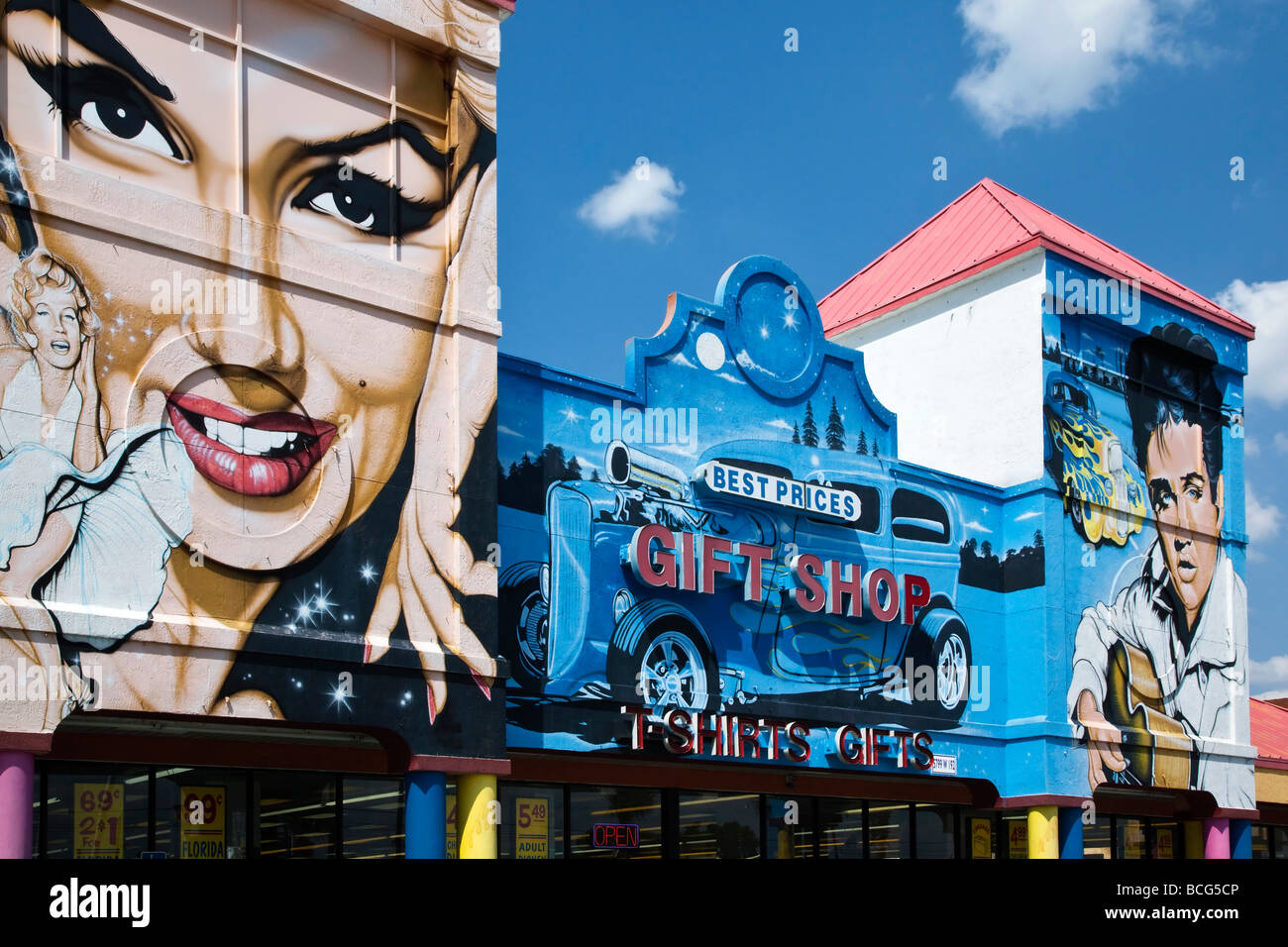 The strip at downtown Kissimmee in Florida USA Stock Photo - Alamy