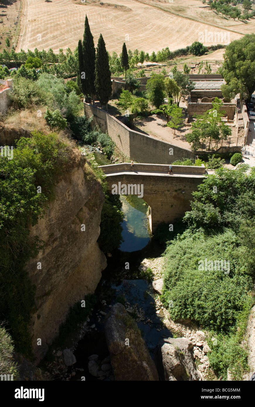 Ronda town and Bridge Puente Viejo Old bridge Stock Photo - Alamy