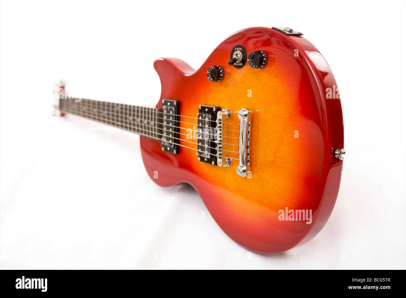 Electric Gutar on white background Stock Photo - Alamy