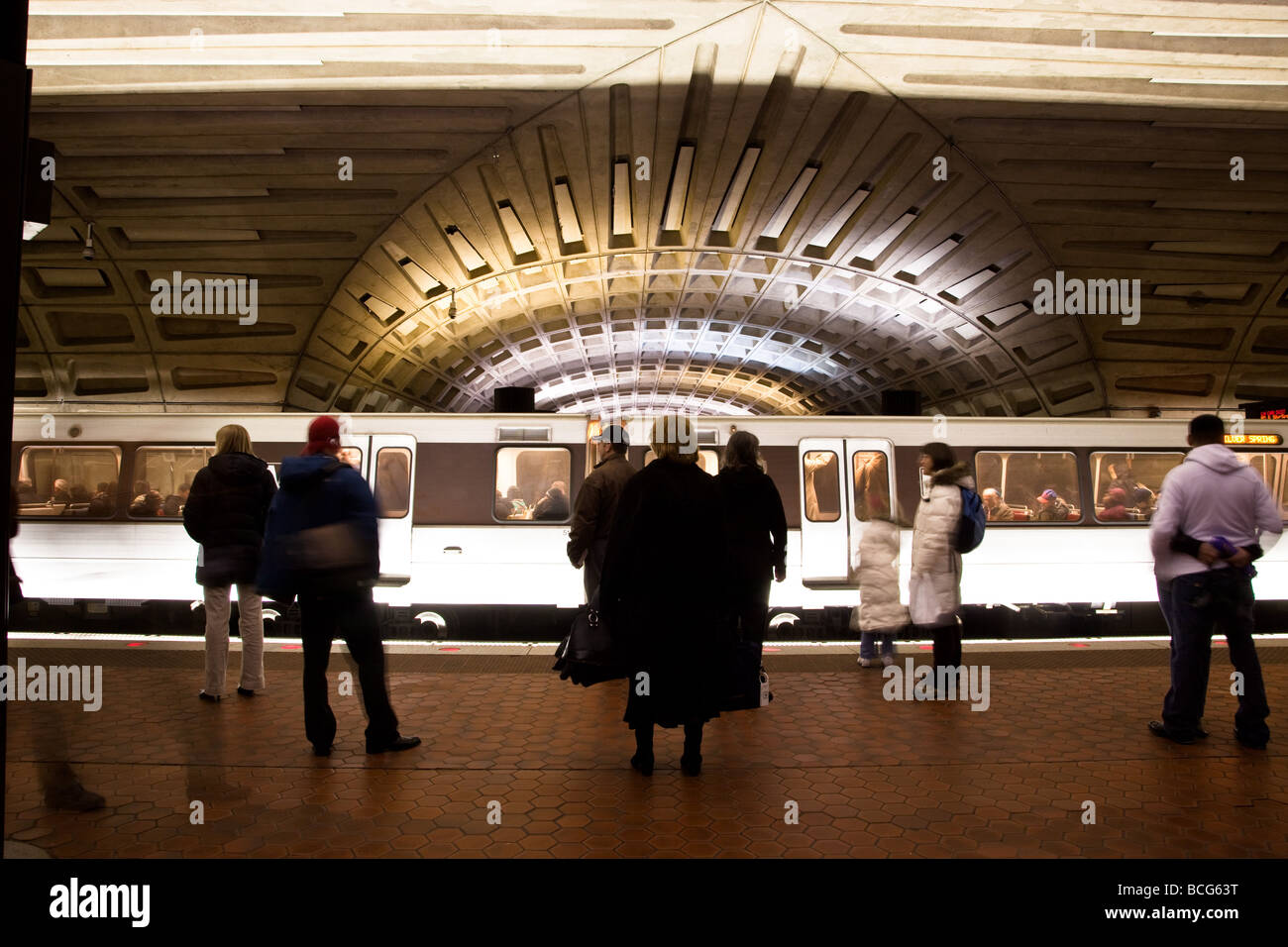 Washington DC USA Metro subway station Stock Photo - Alamy