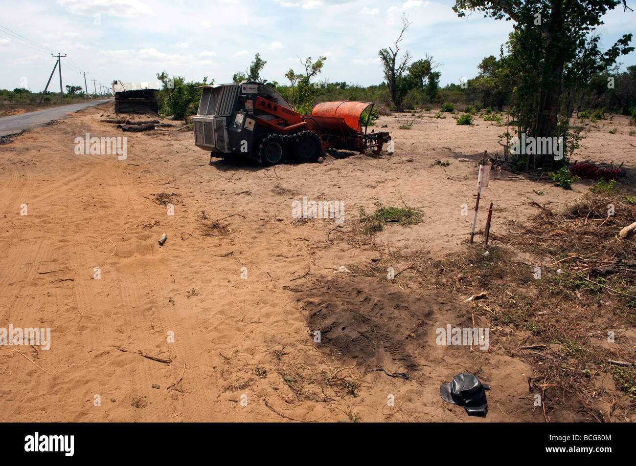 Land mine clearing machine Stock Photo - Alamy