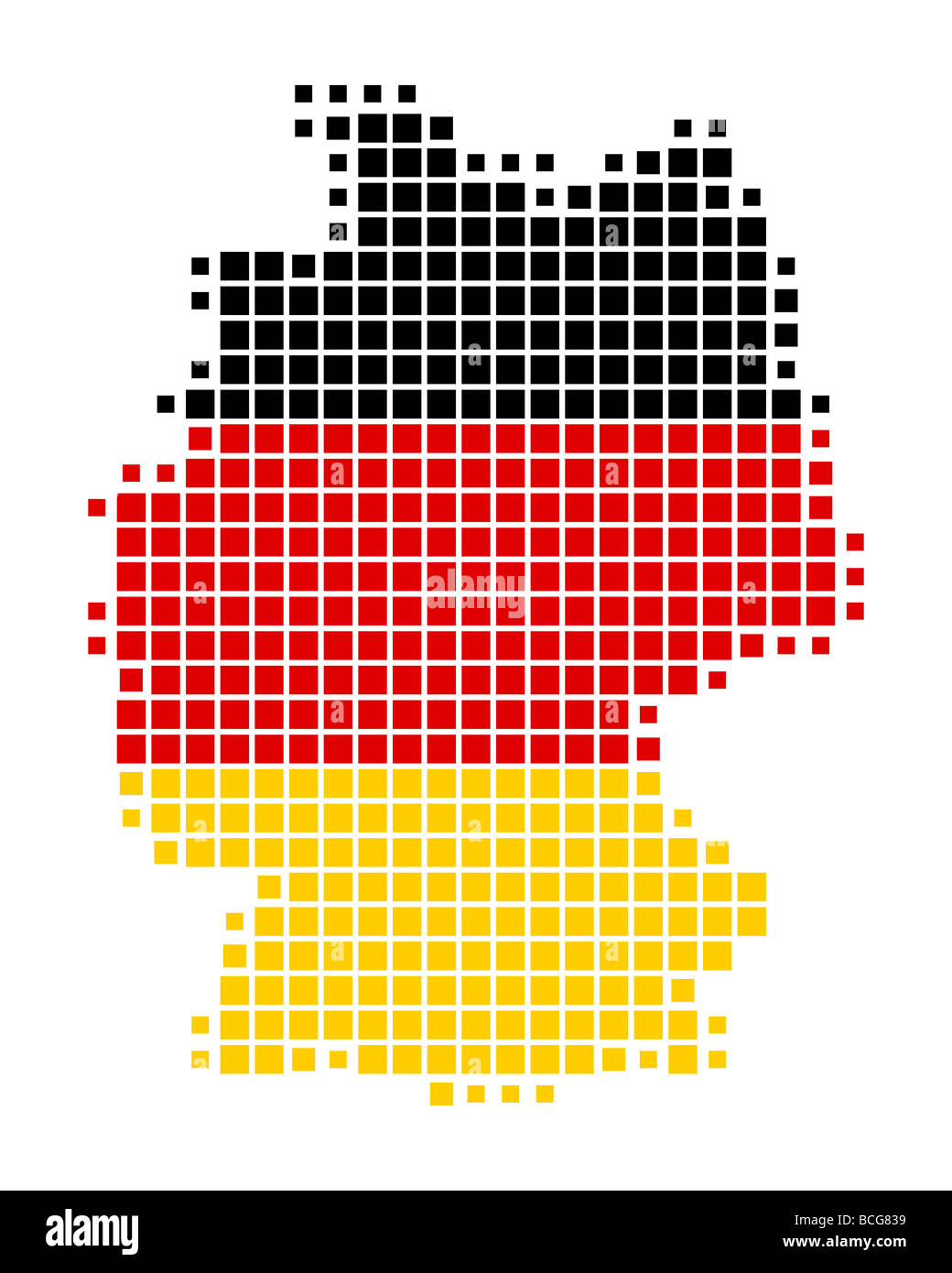 Map and flag of Germany Stock Photo - Alamy