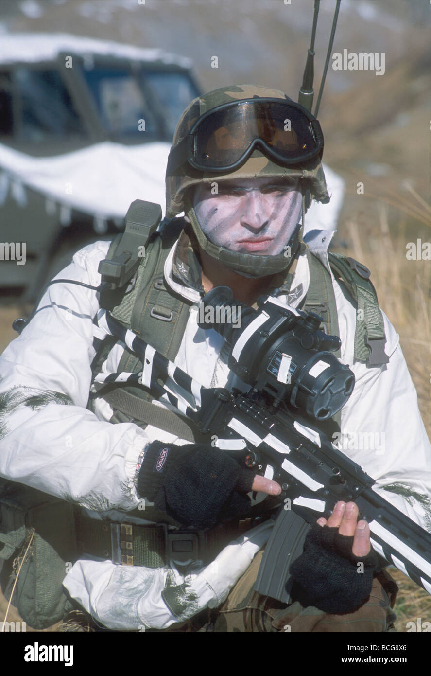 Italian Army, winter training of Alpini mountain troops at S.Bernardino ...