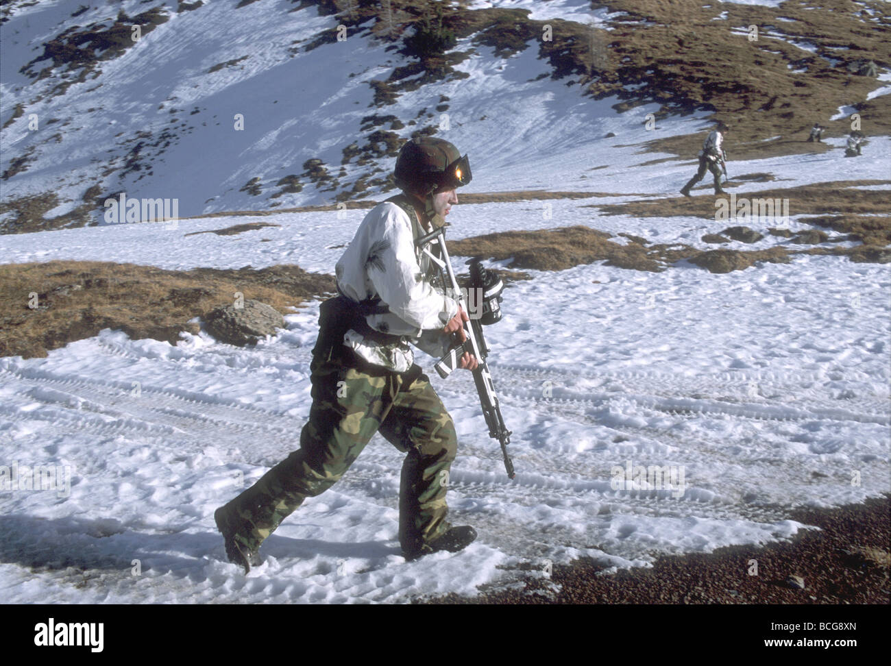 Italian Army, winter training of Alpini mountain troops at S.Bernardino ...