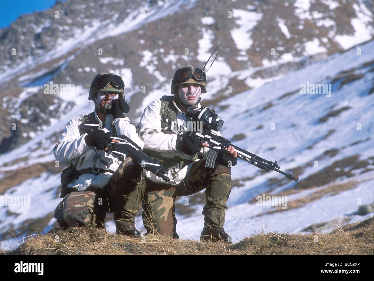 Italian Army, winter training of Alpini mountain troops at S.Bernardino ...